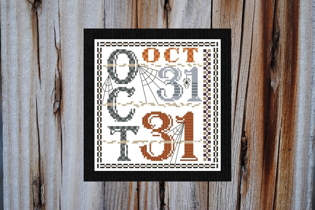 Oct 31 Halloween October Autumn Sampler Instant Download PDF Pattern ...