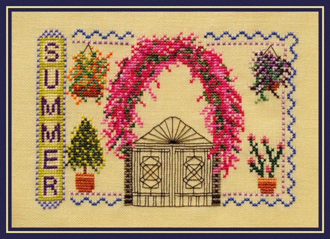 Cross Stitch Instant Download Pattern Summer. Counted Embroidery Chart ...