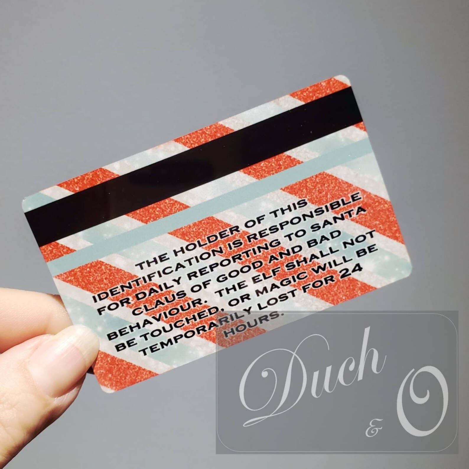 Customized Elf Identification Card- Aluminum Elf ID (double Sided), 1 ...