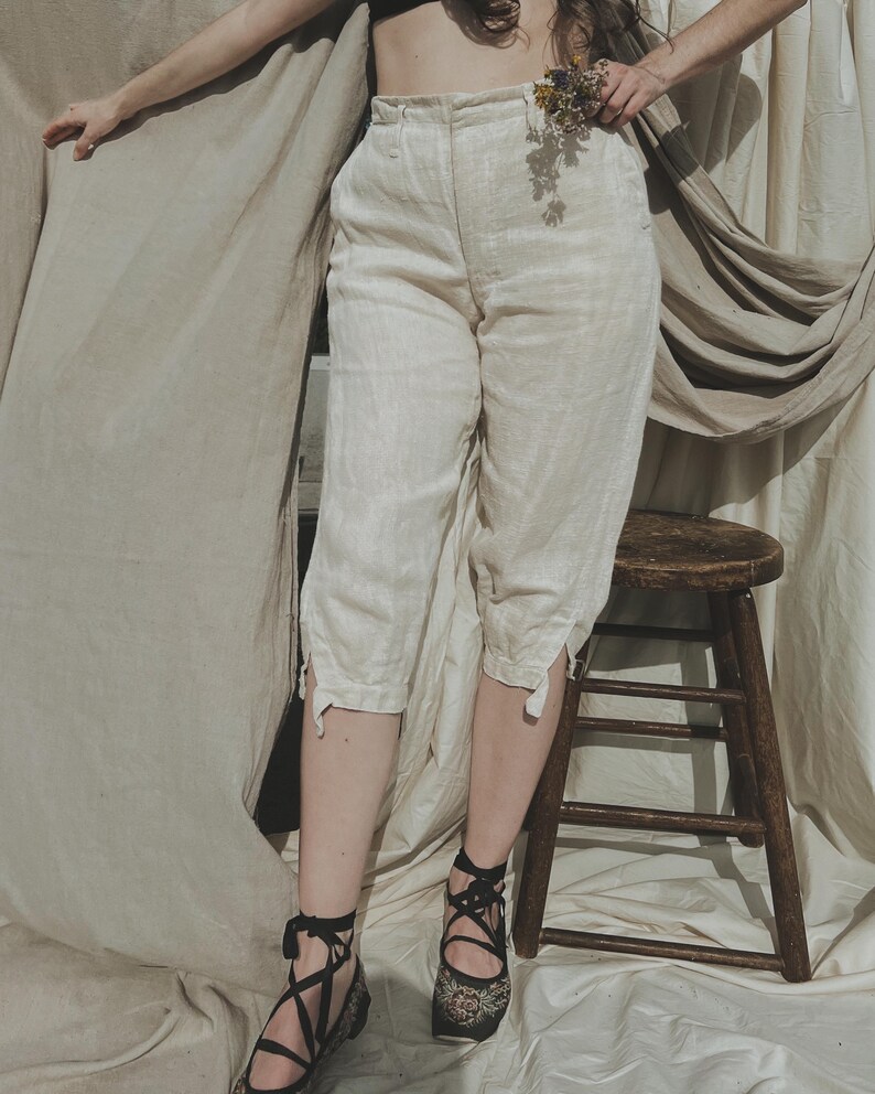 1920's Linen Plus Fours Knickers || Antique Golf Pantaloons || Linen ...