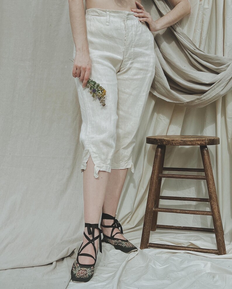 1920's Linen Plus Fours Knickers || Antique Golf Pantaloons || Linen ...