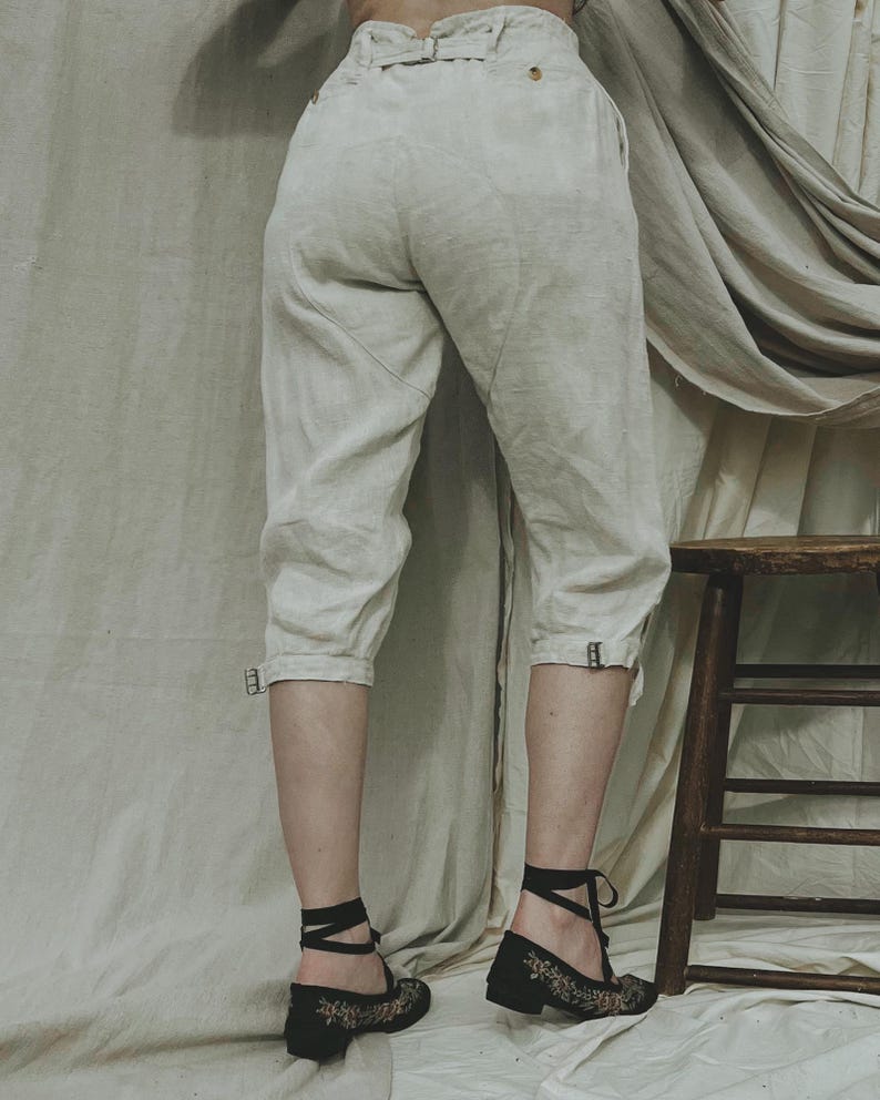 1920's Linen Plus Fours Knickers || Antique Golf Pantaloons || Linen ...
