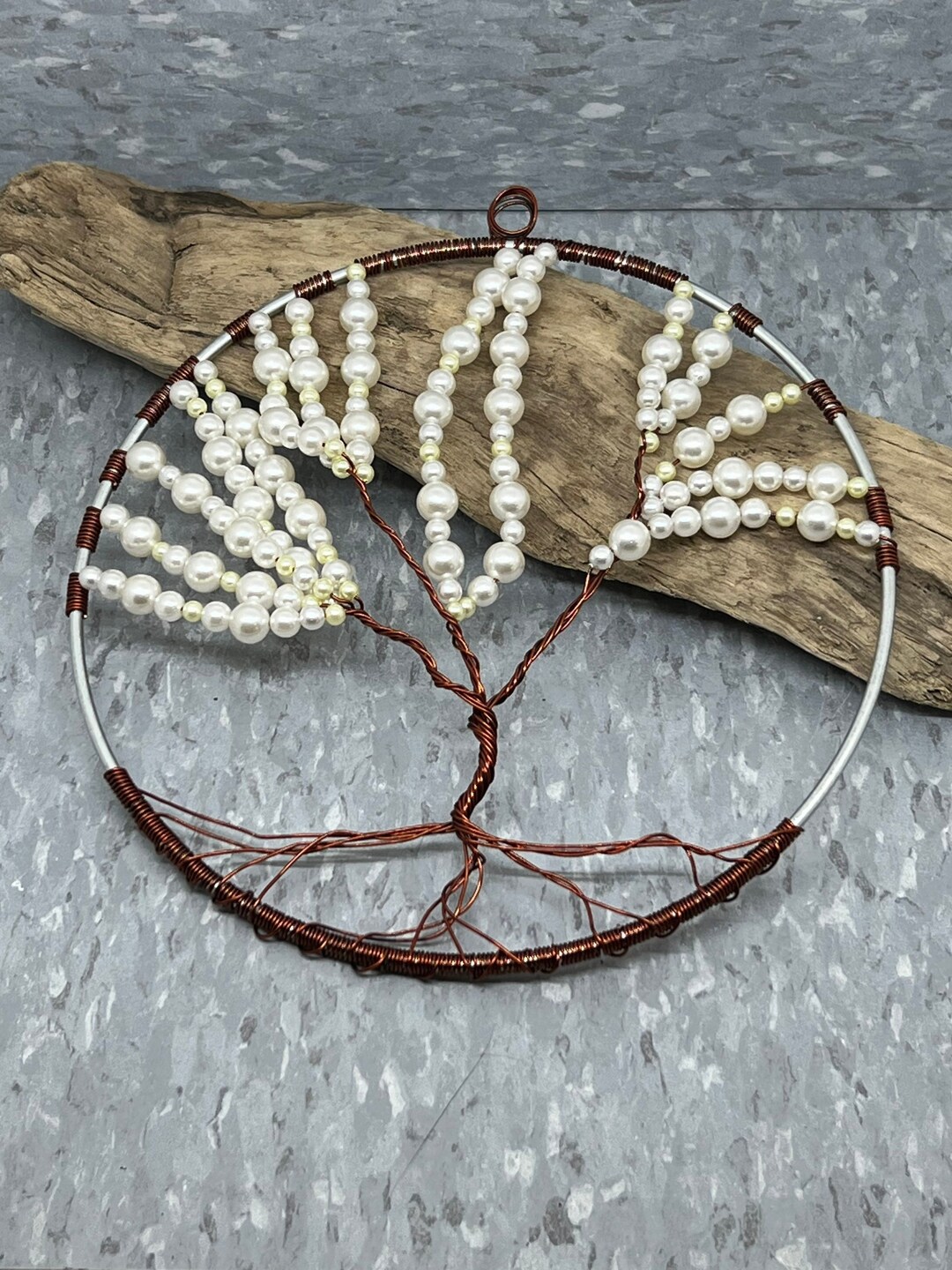 Beaded Tree of Life. 6 Inch. Antique Pearls. Tree of Life - Etsy