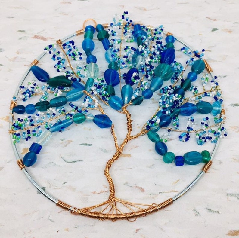 Beaded Tree of Life 7.5 Inches Wall Hanging With Multiple - Etsy