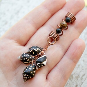 Black Nassarius Shell Loc Bead, Made to Order, Please Read Item Details ...