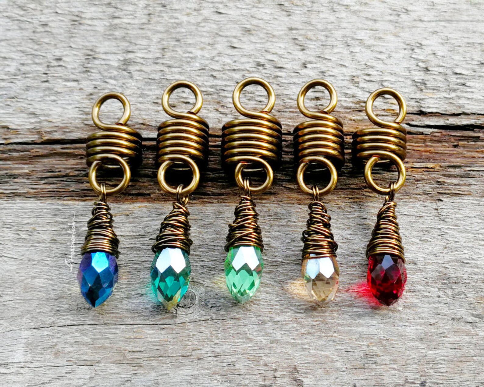 Rainbow Loc Beads, Set of 5, Made to Order, Please Read Item Details - Etsy