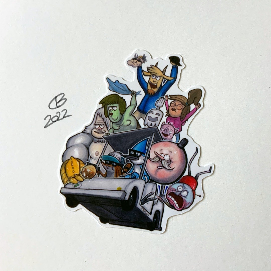 Water Proof Vinyl Sticker Regular Show - Etsy