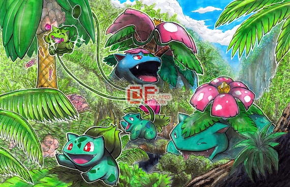 Poke Days: Bulbasaur Family | Etsy