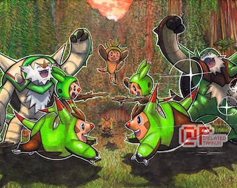 Poke Days: Treecko Family - Etsy