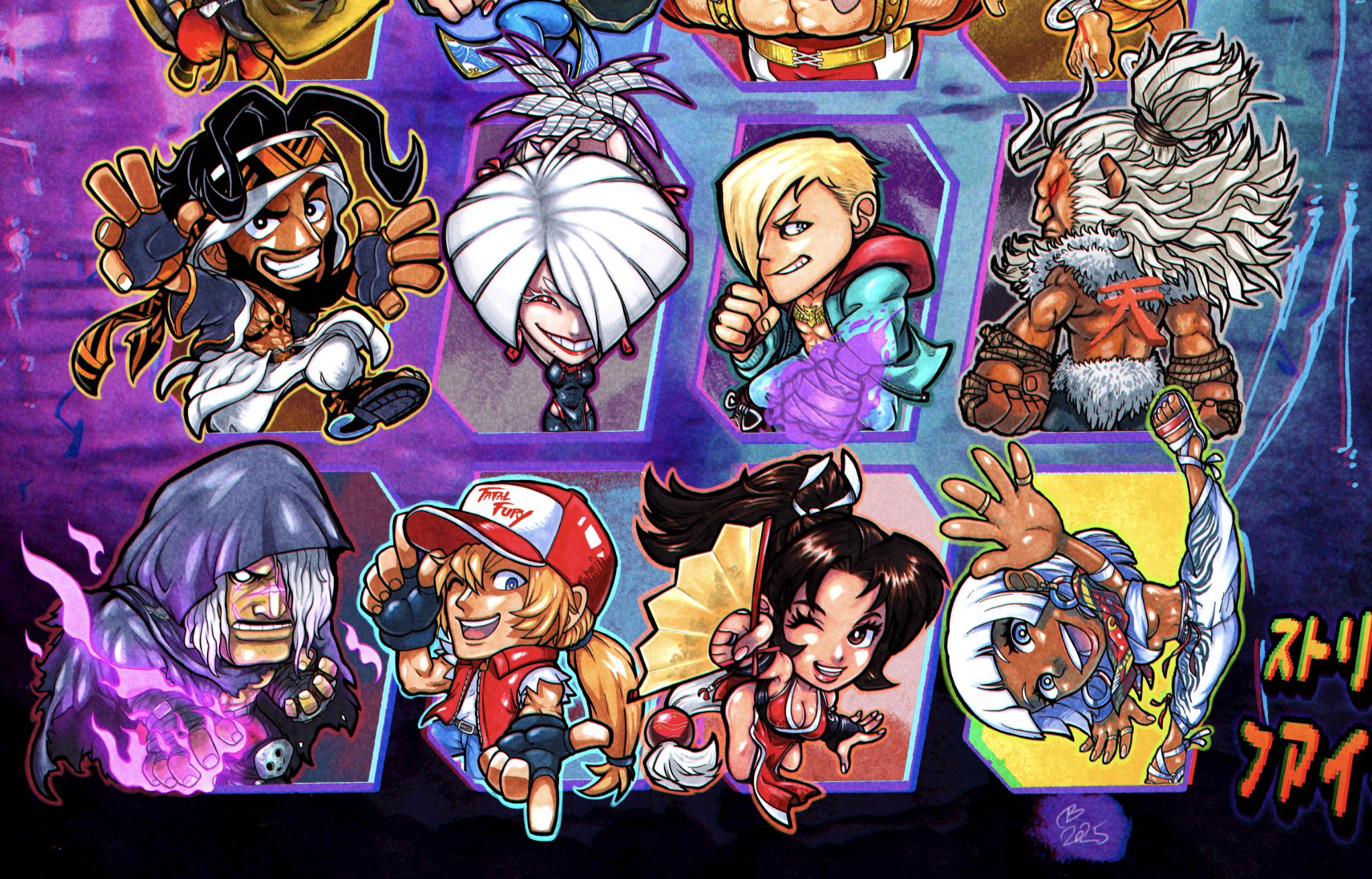 ENTIRE ROSTER | SF6 SD Chibi 3" Waterproof Stickers - Etsy