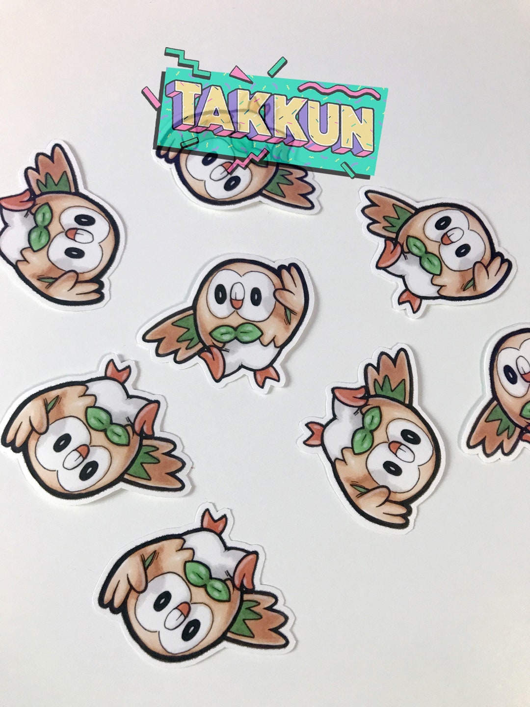 Rowlet Vinyl Sticker Pokémon Legends: Arceus - Etsy