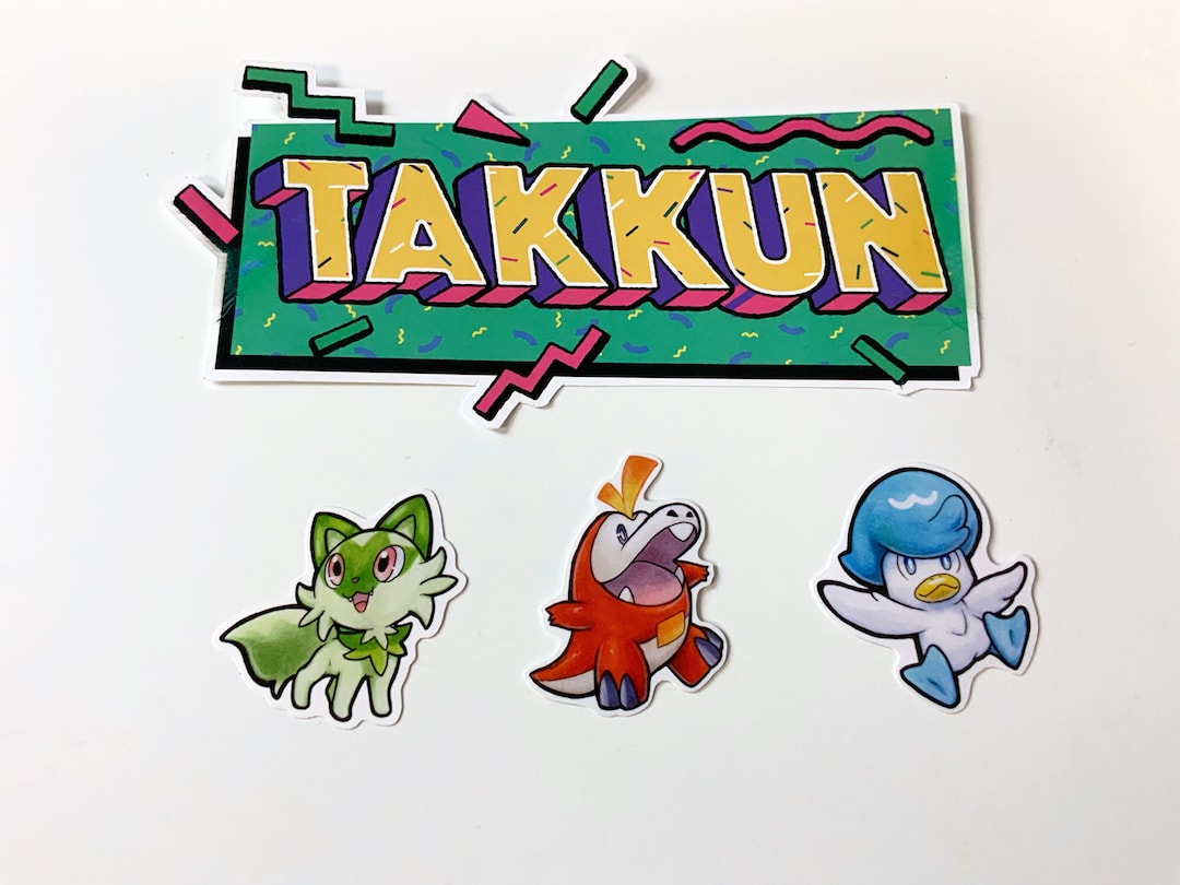Pokémon Scarlet and Violet Starter Vinyl Sticker Set - Etsy
