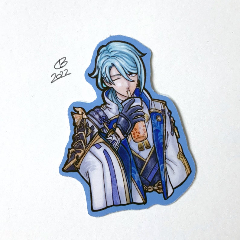 Large Size Vinyl Sticker Kamisato Ayato - Etsy