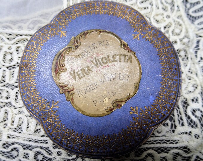 BEAUTIFUL Antique Roger and Gallet Powder Box,vera Violetta Poudre ...