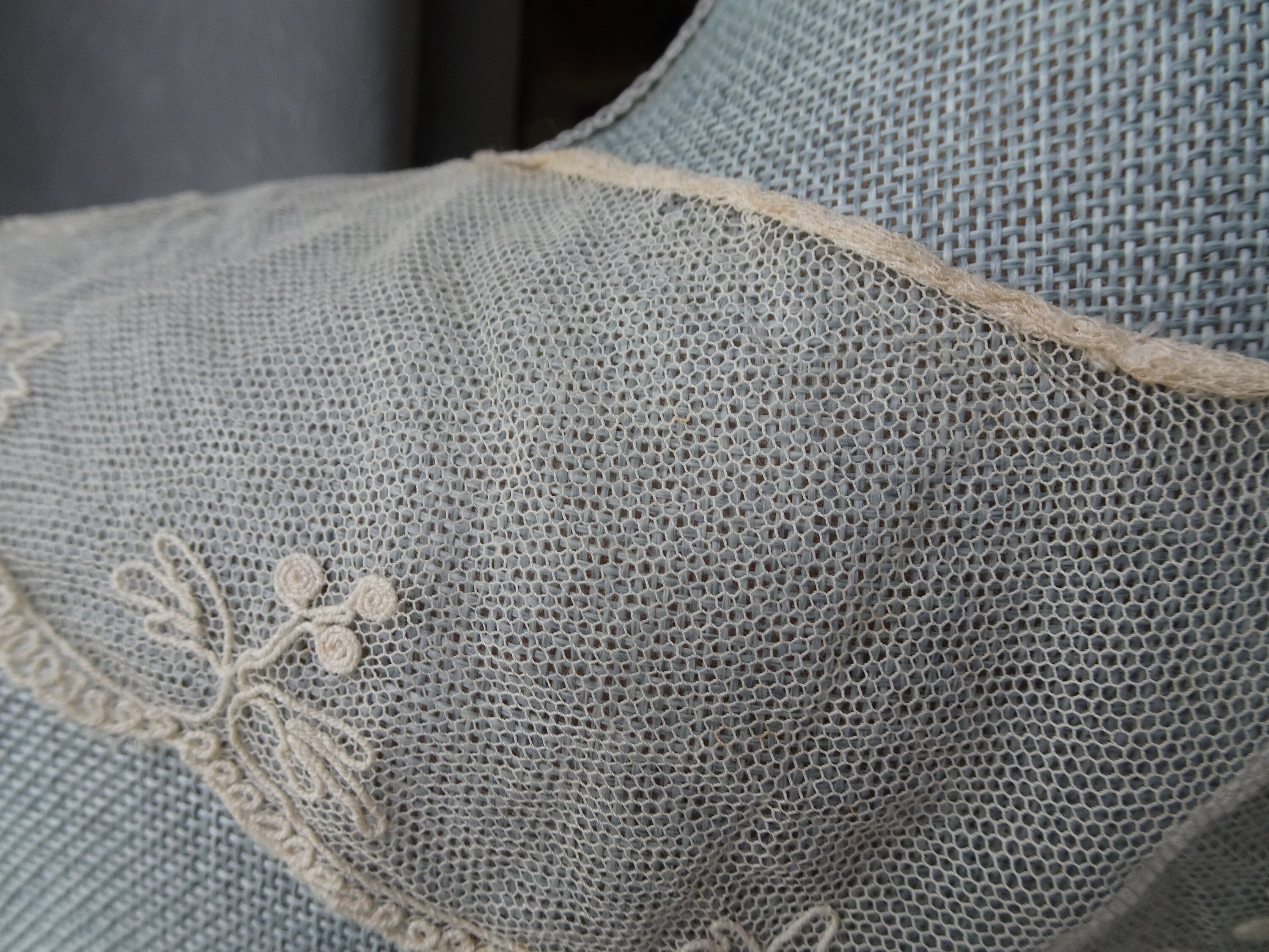 BEAUTIFUL Victorian Tambour Lace Collar, Lovely Netted Lace, Perfect ...