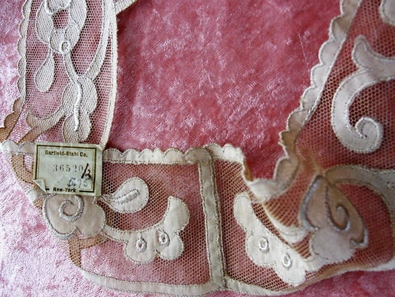 GORGEOUS 20s Antique French Netted Lace Cotton Appliques - Etsy
