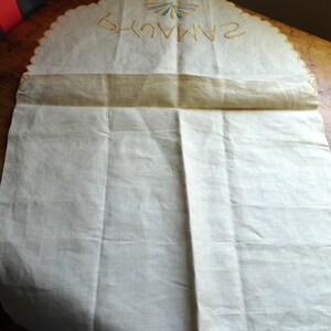 FABULOUS Art Deco Pyjamas Case Envelope, Hand Embroidered Linen Case ...