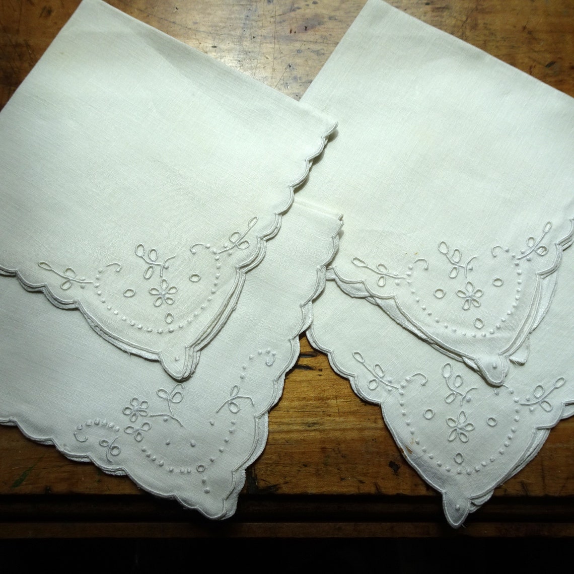 BEAUTIFUL Vintage Napkins,1920s Madeira Embroidery Openwork, Madeira ...