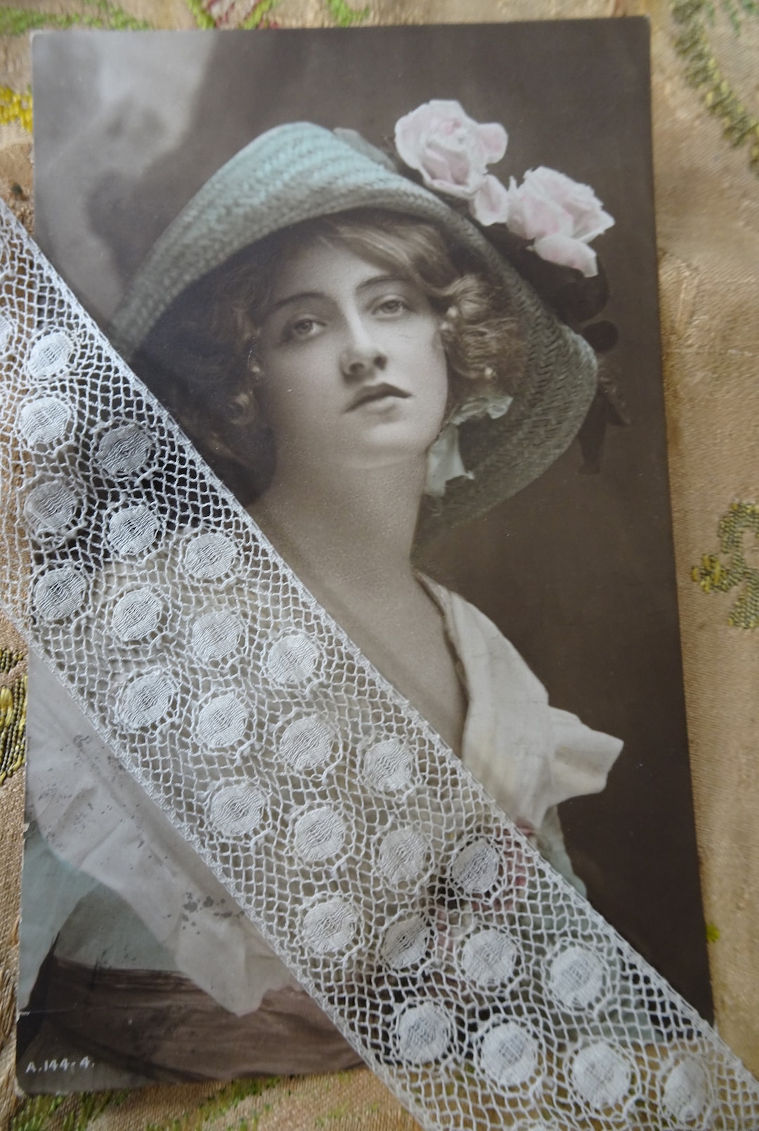 LOVELY Antique French Lace,cotton Lace Trim,delicate Intricate Pattern ...