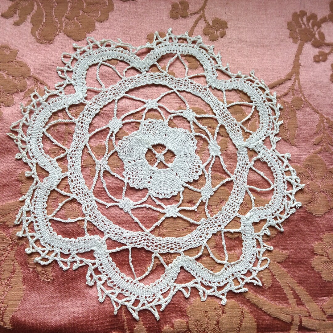 BEAUTIFUL 1920s Vintage Bobbin Lace Linen Doily,beautifully Decorative ...