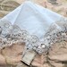 GORGEOUS Rare French Hanky,original Tag,bobbin Lace Handkerchief,bridal ...