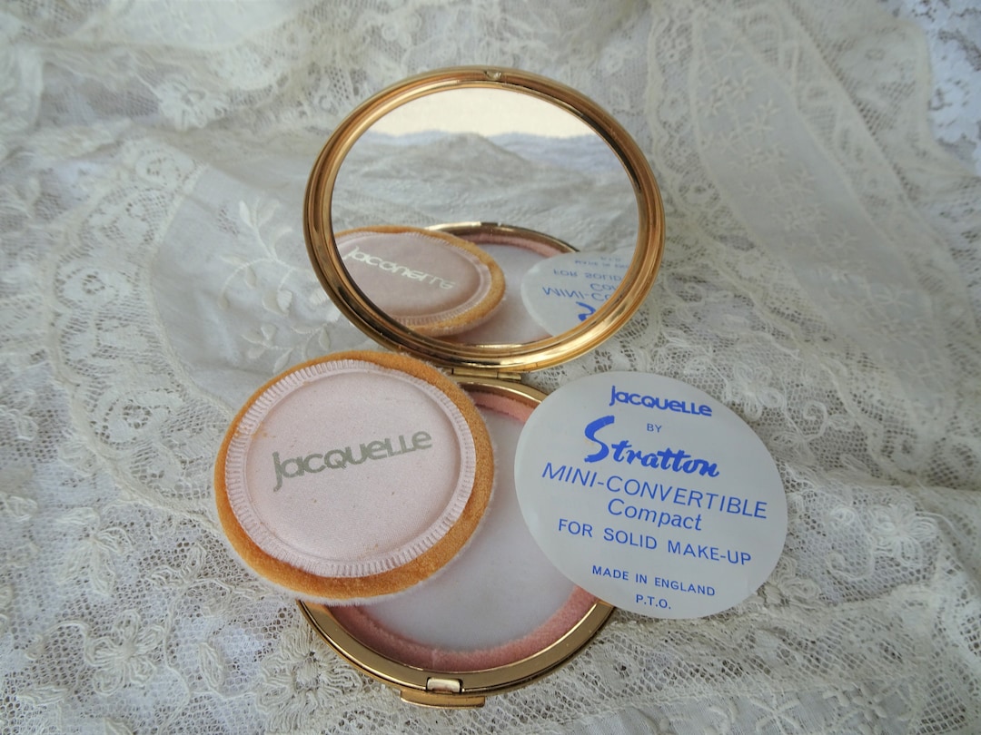 CHARMING Vintage Purse Mirror Powder Compact,gold Tone Stratton,english ...