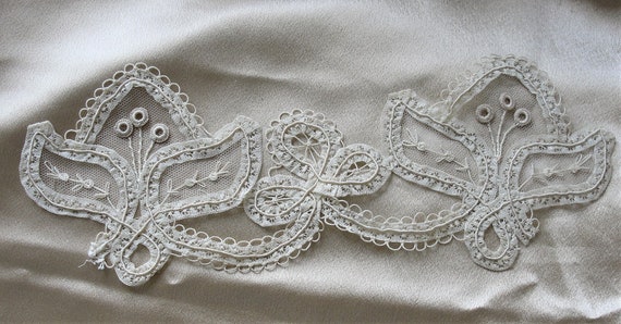 Beautiful Antique FRENCH Lace Appliquevictorian Edwardian - Etsy