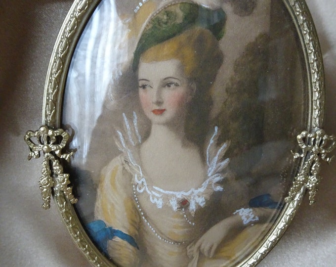 Love Ribbon Frame Gold Laurel Wreath Antique Frame,glazed Print,jesus ...