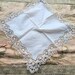 GORGEOUS Rare French Hanky,original Tag,bobbin Lace Handkerchief,bridal ...