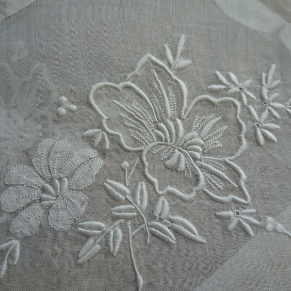 Embroidered Organdy - Etsy