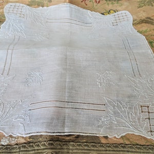 Antique WEDDING Handkerchief,art Deco,drawn Thread,gorgeous Bridal ...
