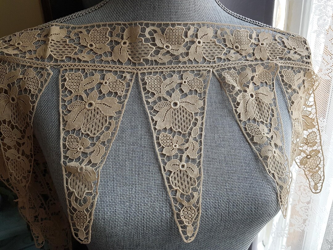 GORGEOUS Antique Mixed Lace Trim, Lovely Intricate Floral Pattern for ...