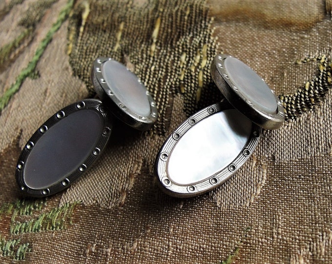 QUALITY Vintage ART DECO Cufflinks,gentlemens Mens Cuff Links,lustrous ...