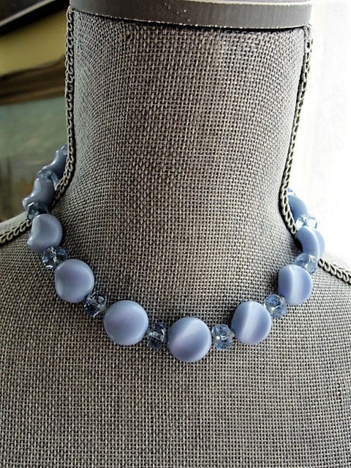 BEAUTIFUL Vintage West Germany Glass N Crystal Necklacebaby - Etsy