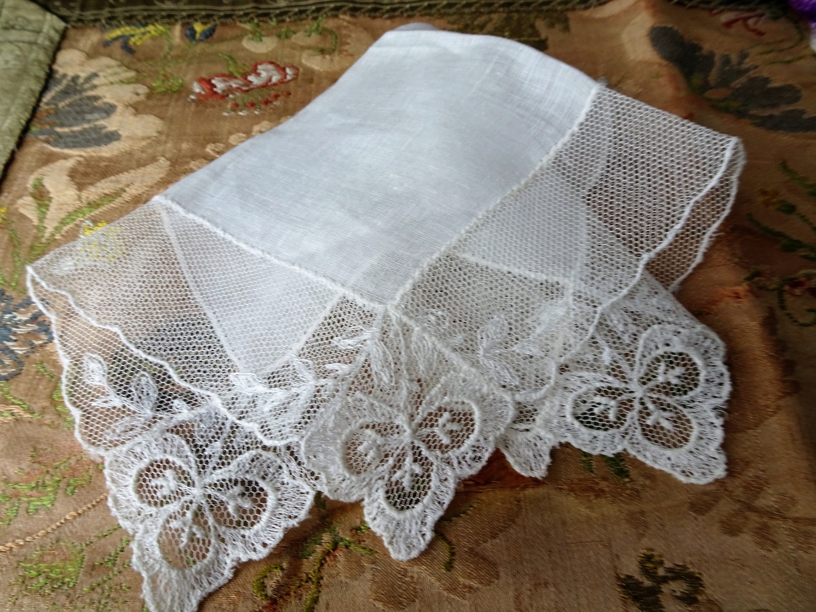LOVELY Vintage Lace Hankybridal WEDDING Handkerchieftambour - Etsy