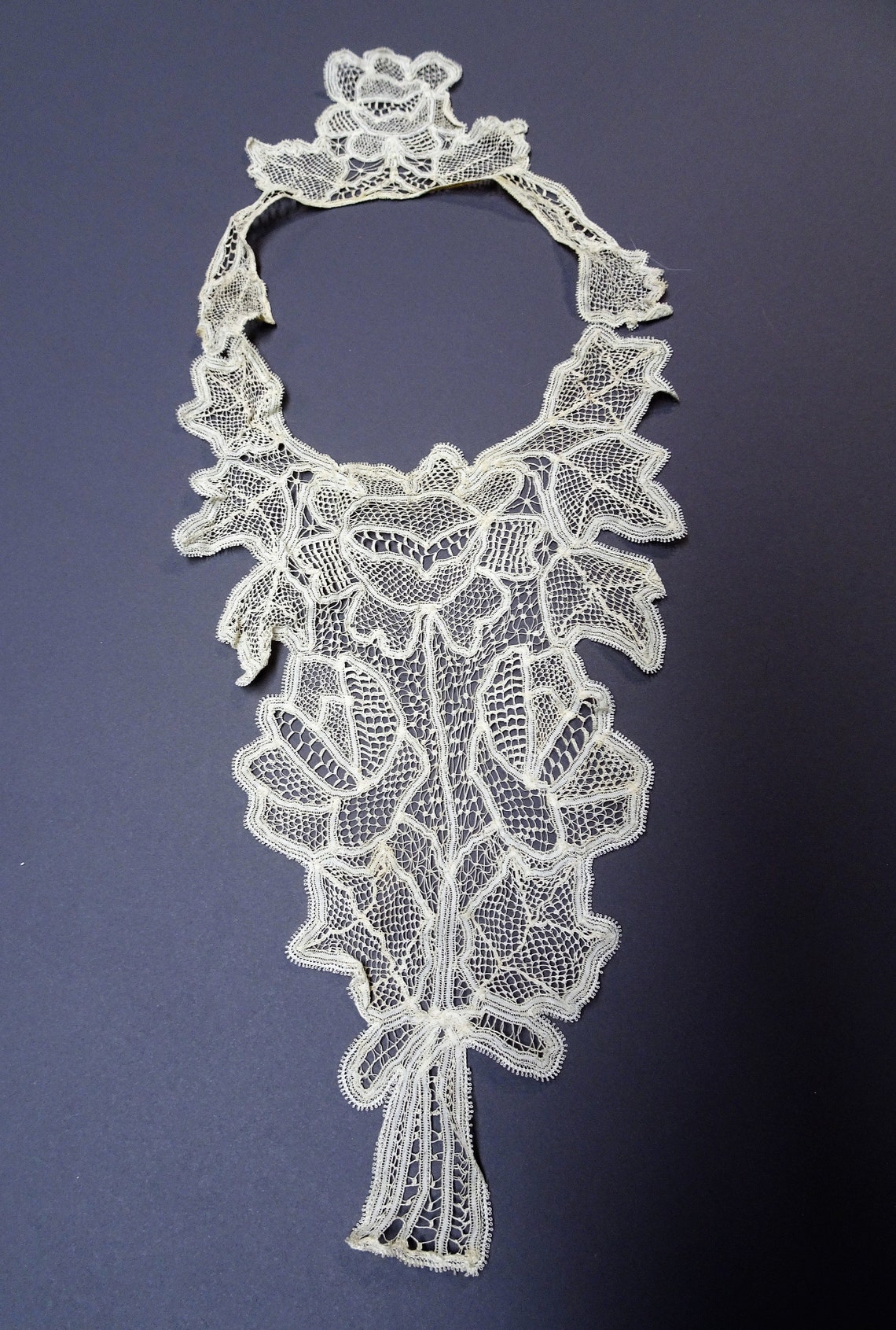 LOVELY Victorian French Lace High Neck Collarhand Made Creamy - Etsy