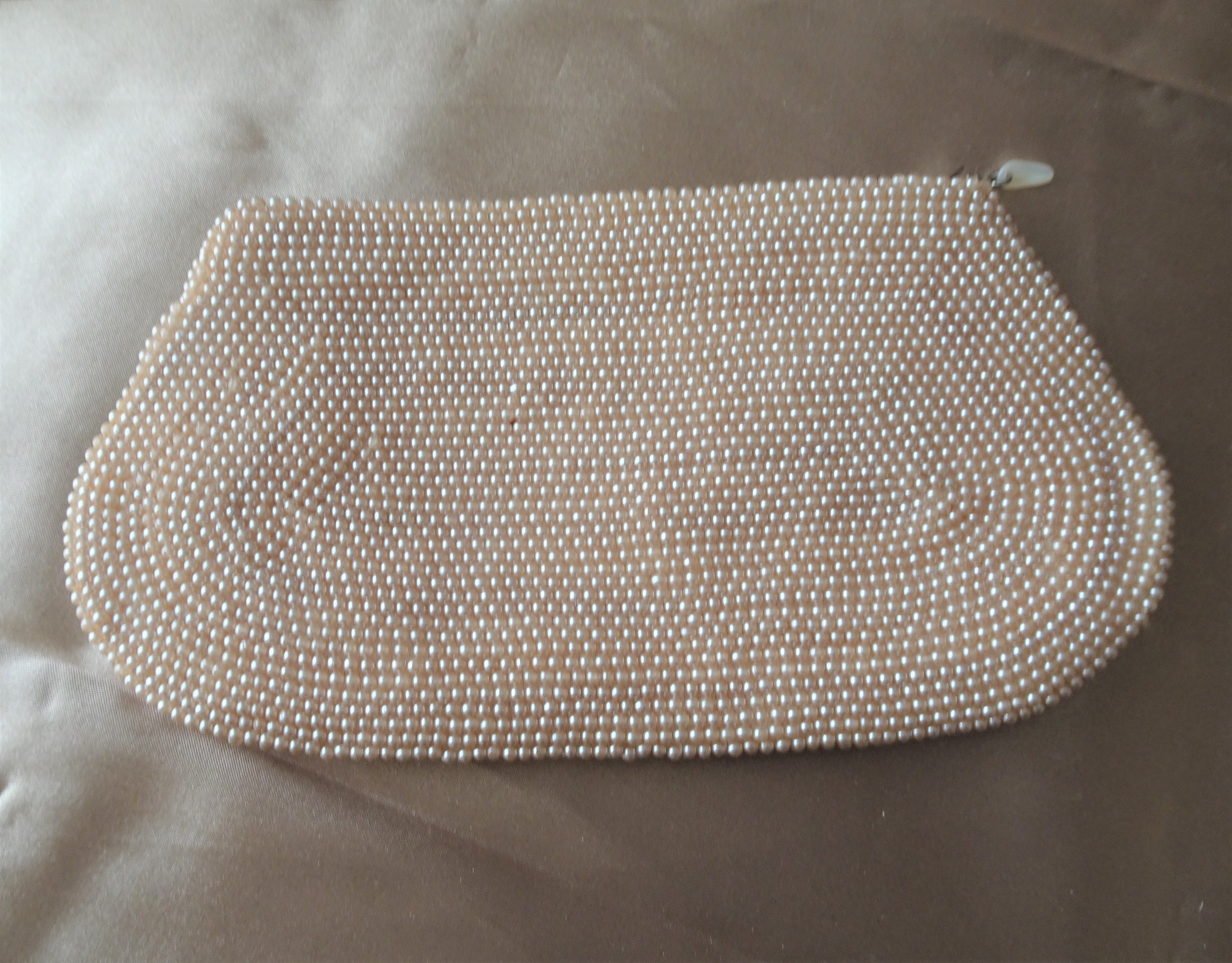 GORGEOUS 1920s Art Deco French Beaded Purse Evening Bag,pearl and Glass ...