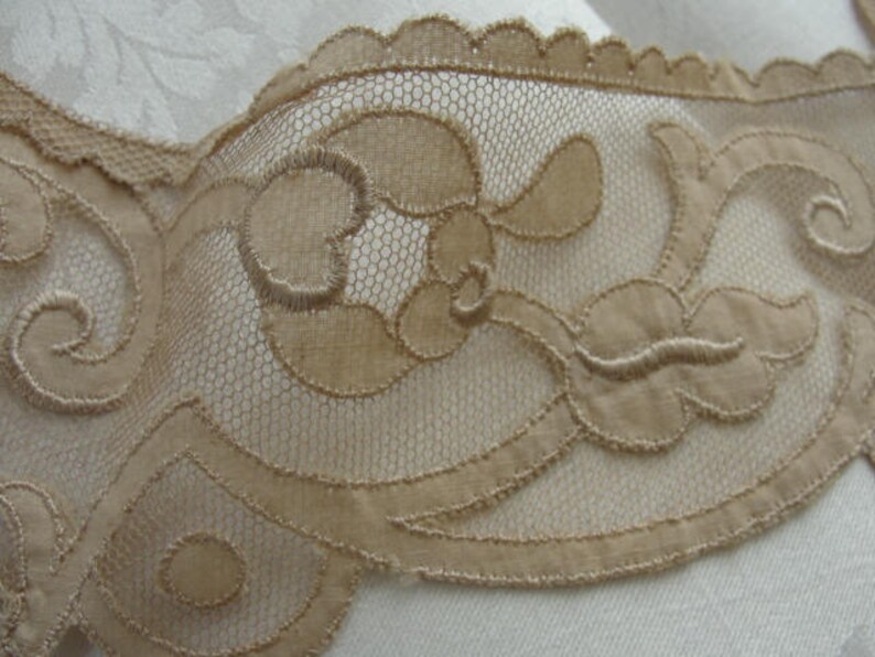 GORGEOUS 20s Antique French Netted Lace Cotton Appliques - Etsy