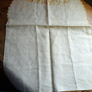 FABULOUS Art Deco Pyjamas Case Envelope, Hand Embroidered Linen Case ...