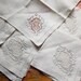 BEAUTIFUL Vintage 1920s Lace and Linen Napkins Set of 8,fine Italian ...