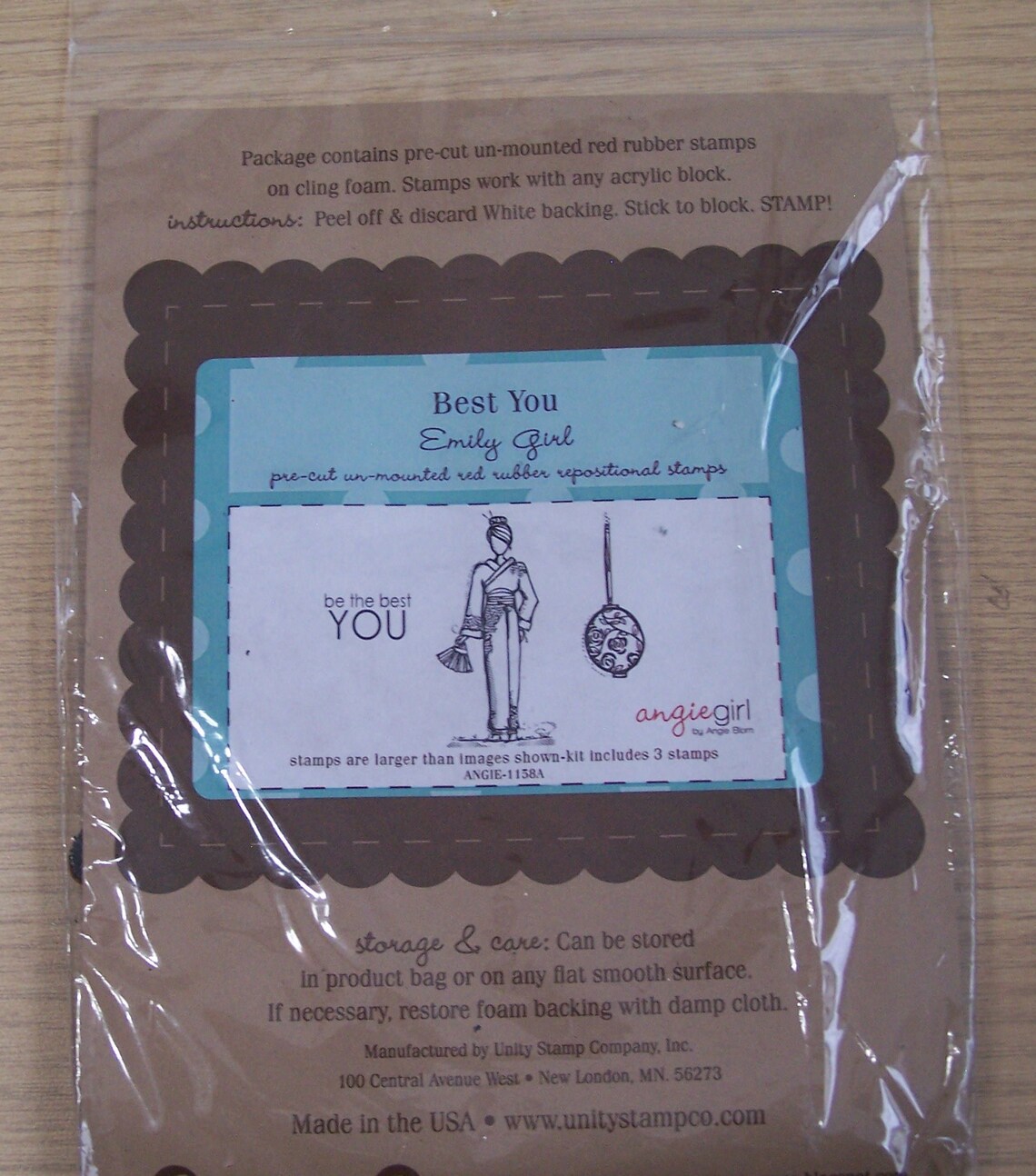 Unity Stamp Company Best You - Emily Girl - Rubber Stamp Set - Brand ...