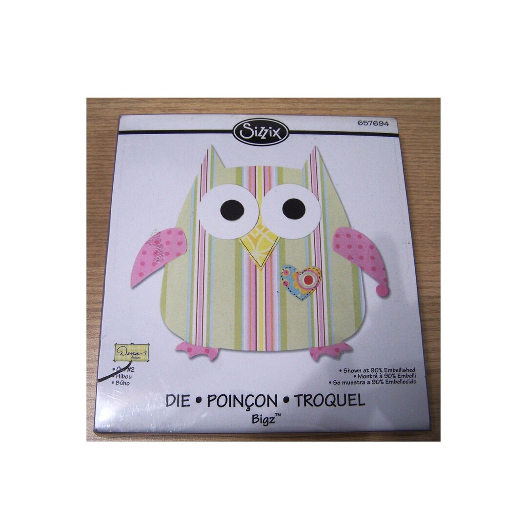 Sizzix Bigz Owl #2 by Dena Designs #657694 - Brand New - Etsy