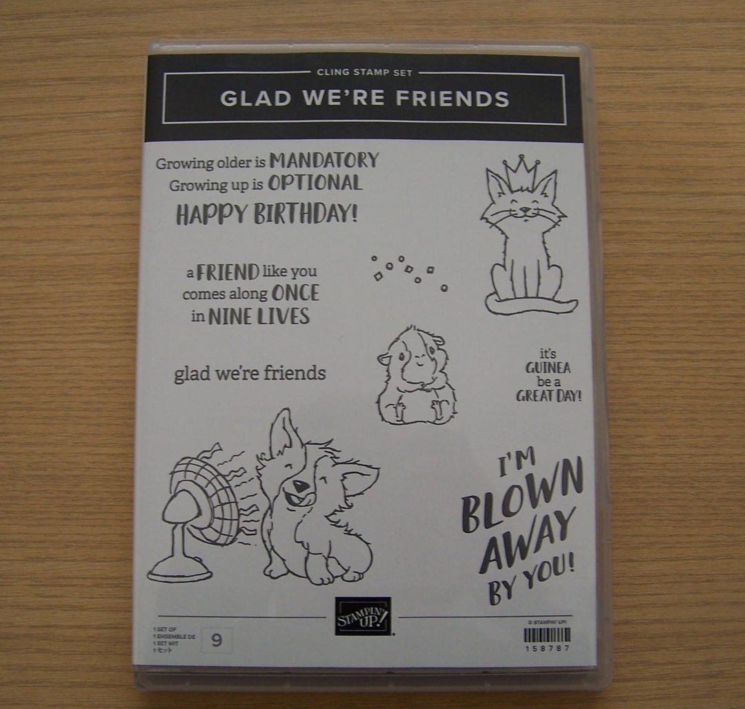 Stampin' up Glad We're Friends Stamp Set - Card Making - Birthday Stamp ...