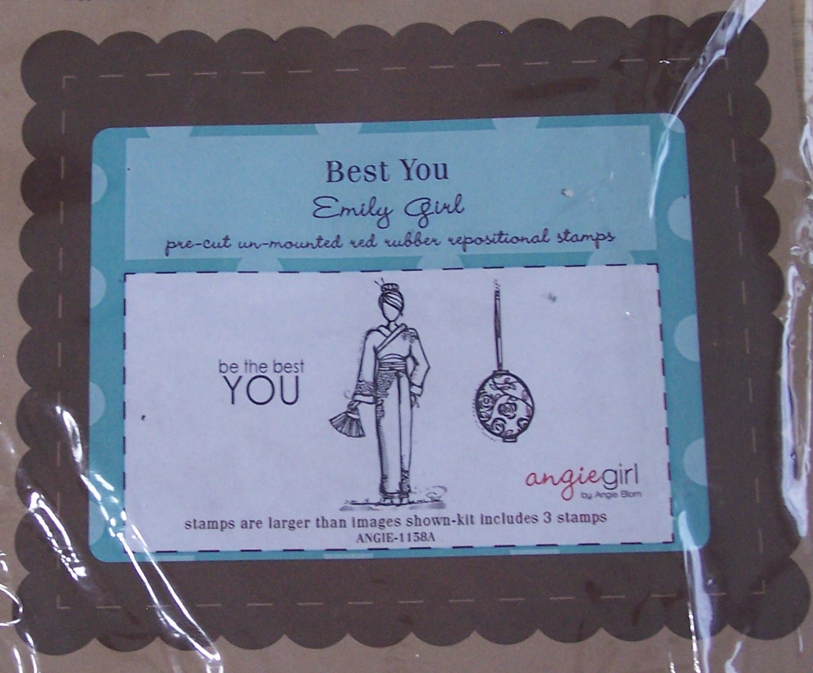 Unity Stamp Company Best You - Emily Girl - Rubber Stamp Set - Brand ...