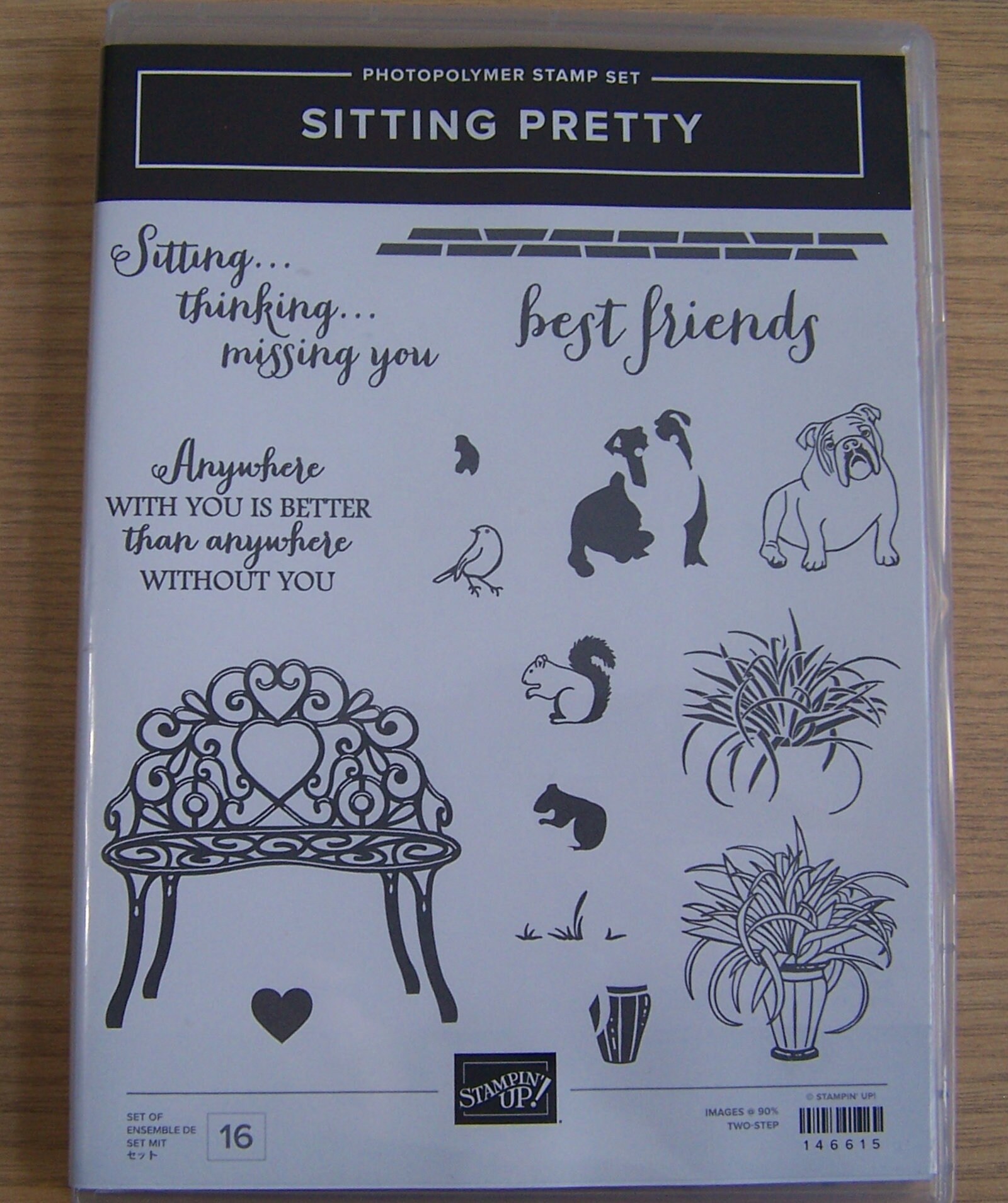 Stampin' up Sitting Pretty Photopolymer Stamp Set & Pretty Park ...