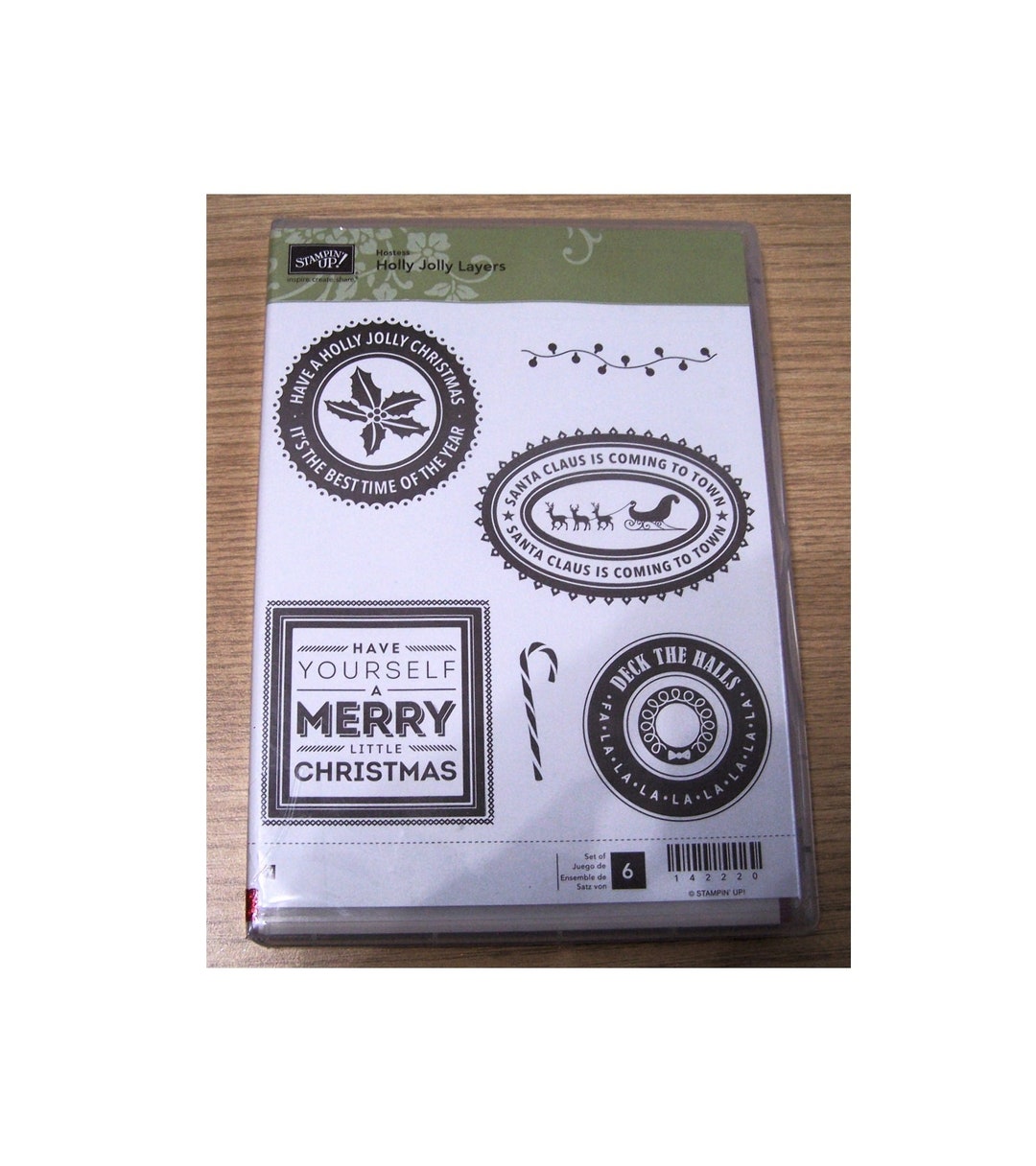Stampin' up Holly Jolly Layers Stamp Set - Card Making, Christmas Stamp ...