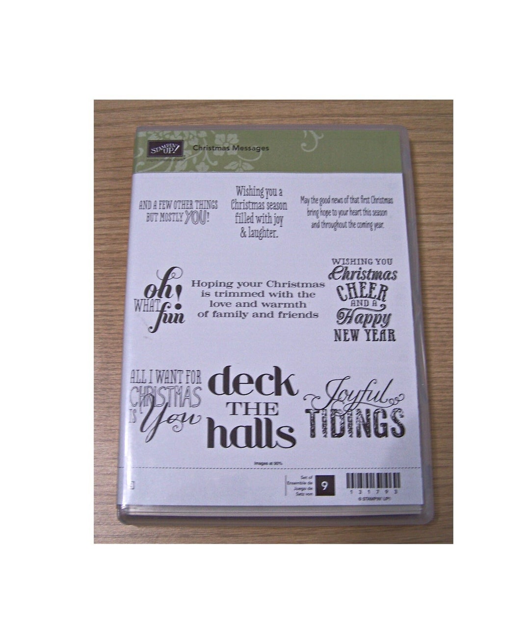 Stampin' up Christmas Messages Rubber Stamp Set Card Making Christmas ...