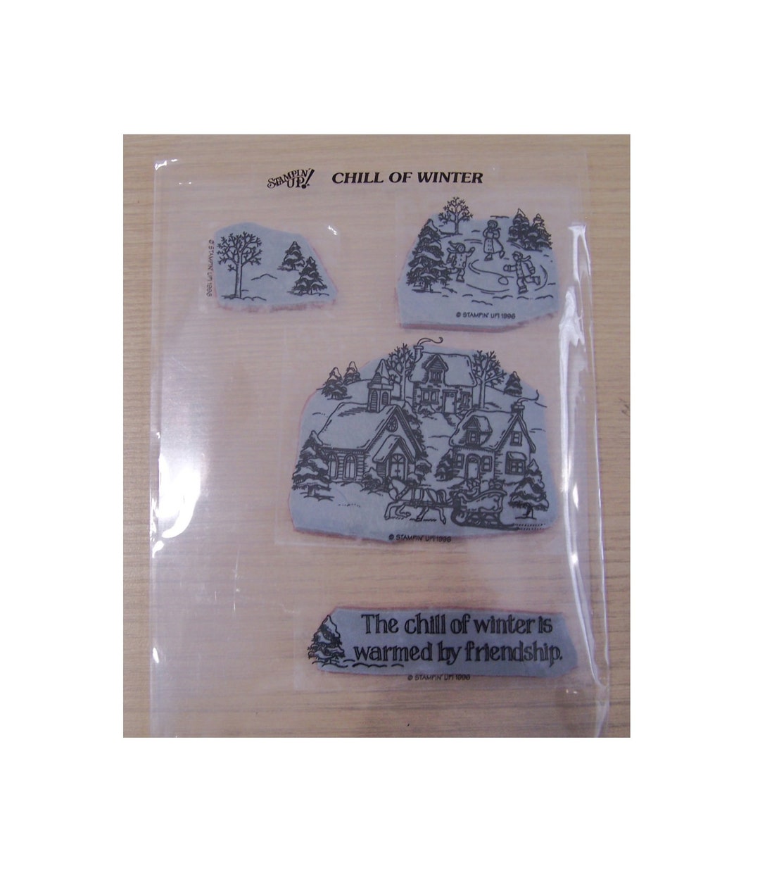 Stampin' up Chill of Winter Rubber Stamp Set - Gently Used - Retired ...