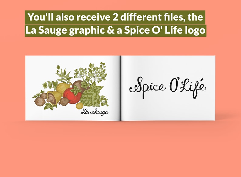 Vintage 70s La Sauge Spice of Life + Logo Png, Corning Ware Boho ...