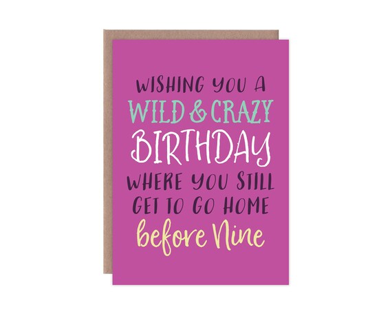 Funny Birthday Card Adult Birthday Card Funny Greeting Card - Etsy